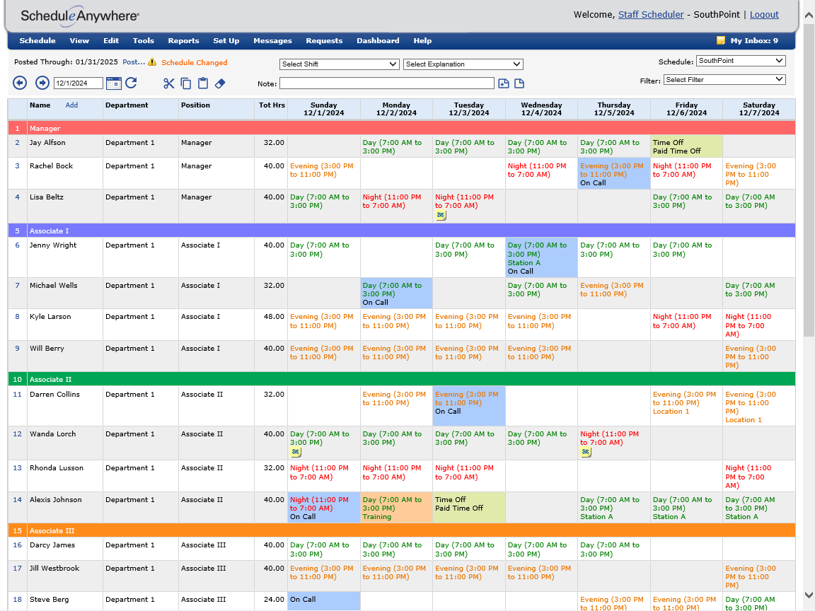 Flexible Scheduling Software Custom Staff Scheduling
